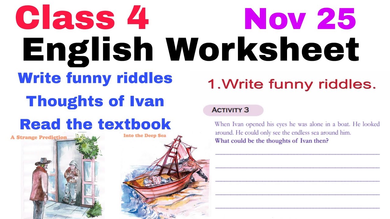 Class 4 English Worksheet Nov 25 4 Th Std English Worksheet 25 11 21 Class 4 English Worksheet Nov 25 4 Th Std English Worksheet 25 11 21