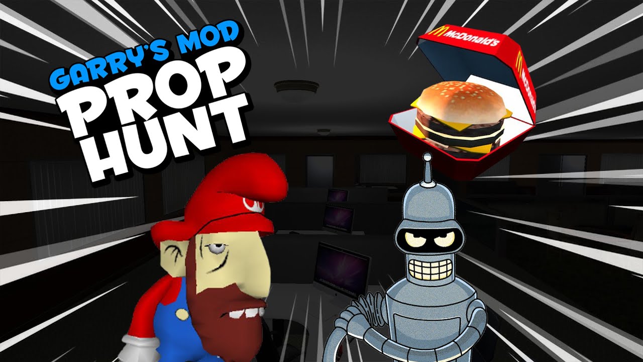 Gmod Prop Hunts Funny Moments - (The Burger King Sandwich) - YouTube