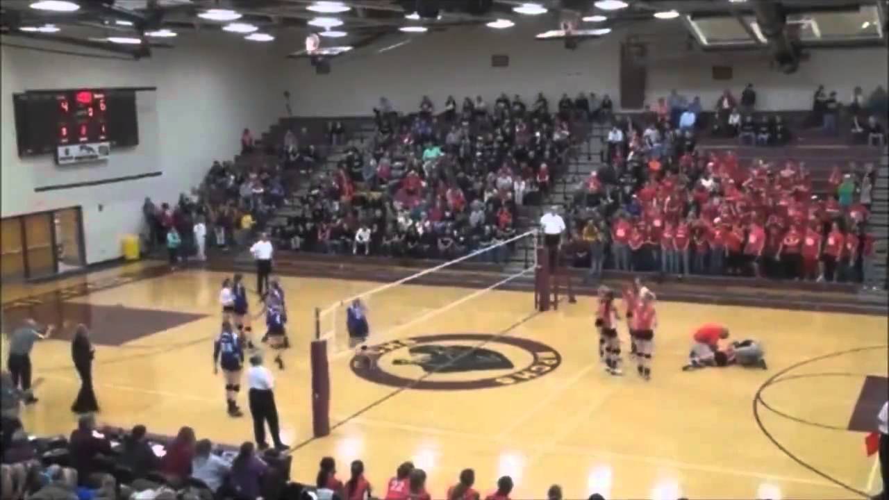 killed hit in the face in volleyball - YouTube