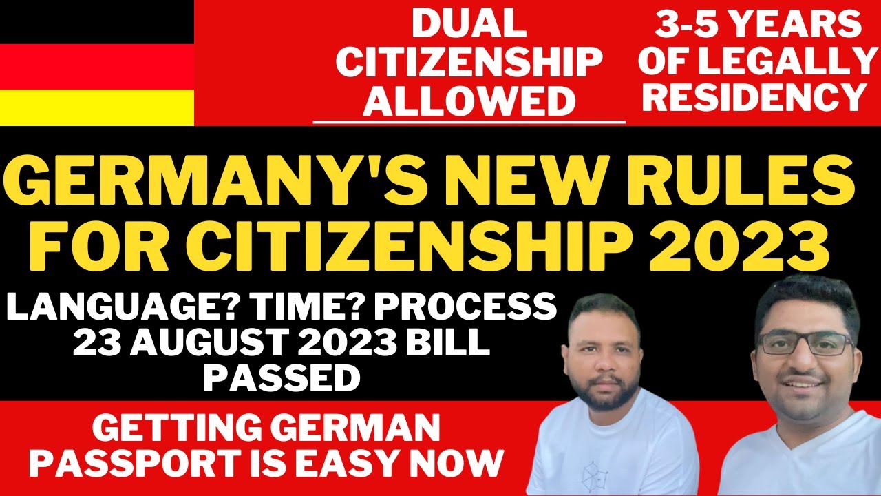 Germany's New Law for Citizenship | German Passport Update | Get a ...