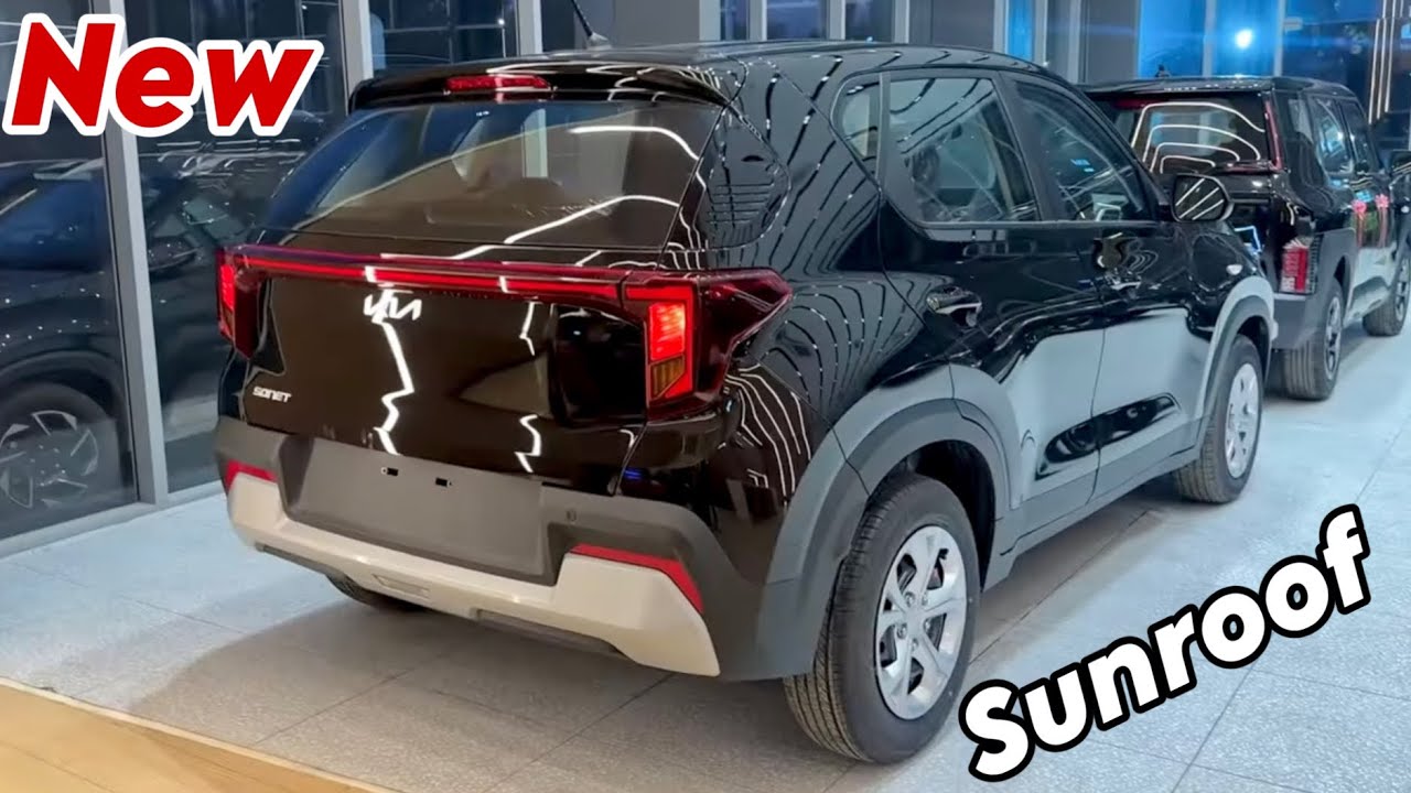 NEW 2025 KIA SONET HTE Optional Black Colour Updated Model || KIA Sonet ...