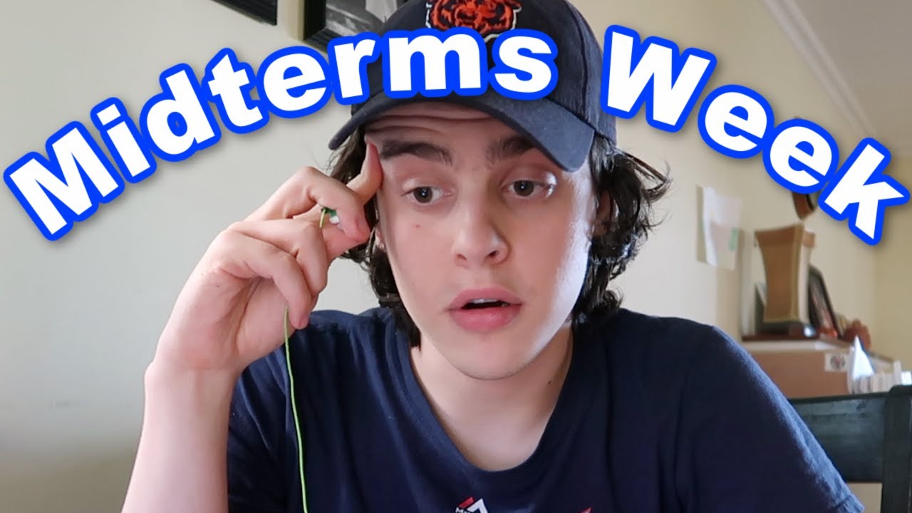 College midterms week vlog (stressful) - YouTube