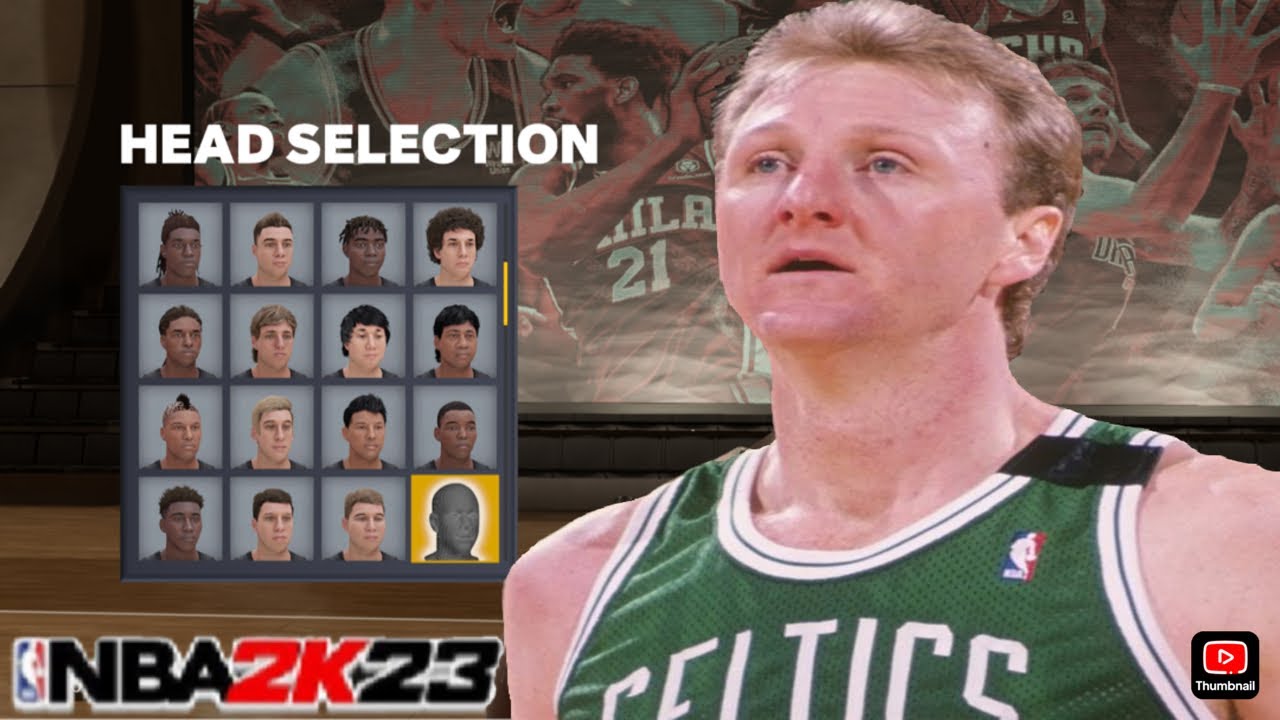 LARRY BIRD NBA 2K23 NEXT GEN FACE CREATION - YouTube