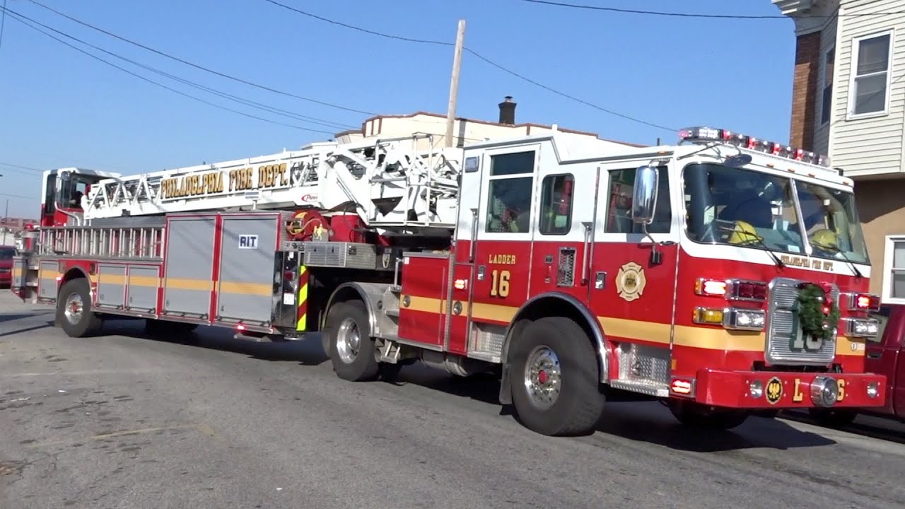 PFD Ladder 16 Responding - YouTube