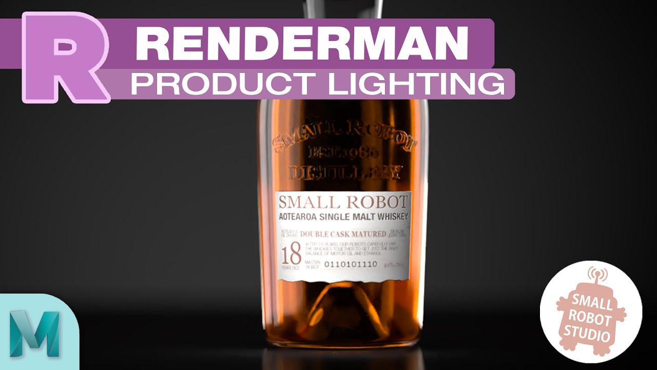 Renderman 23 Whiskey Product Lighting Tutorial - YouTube