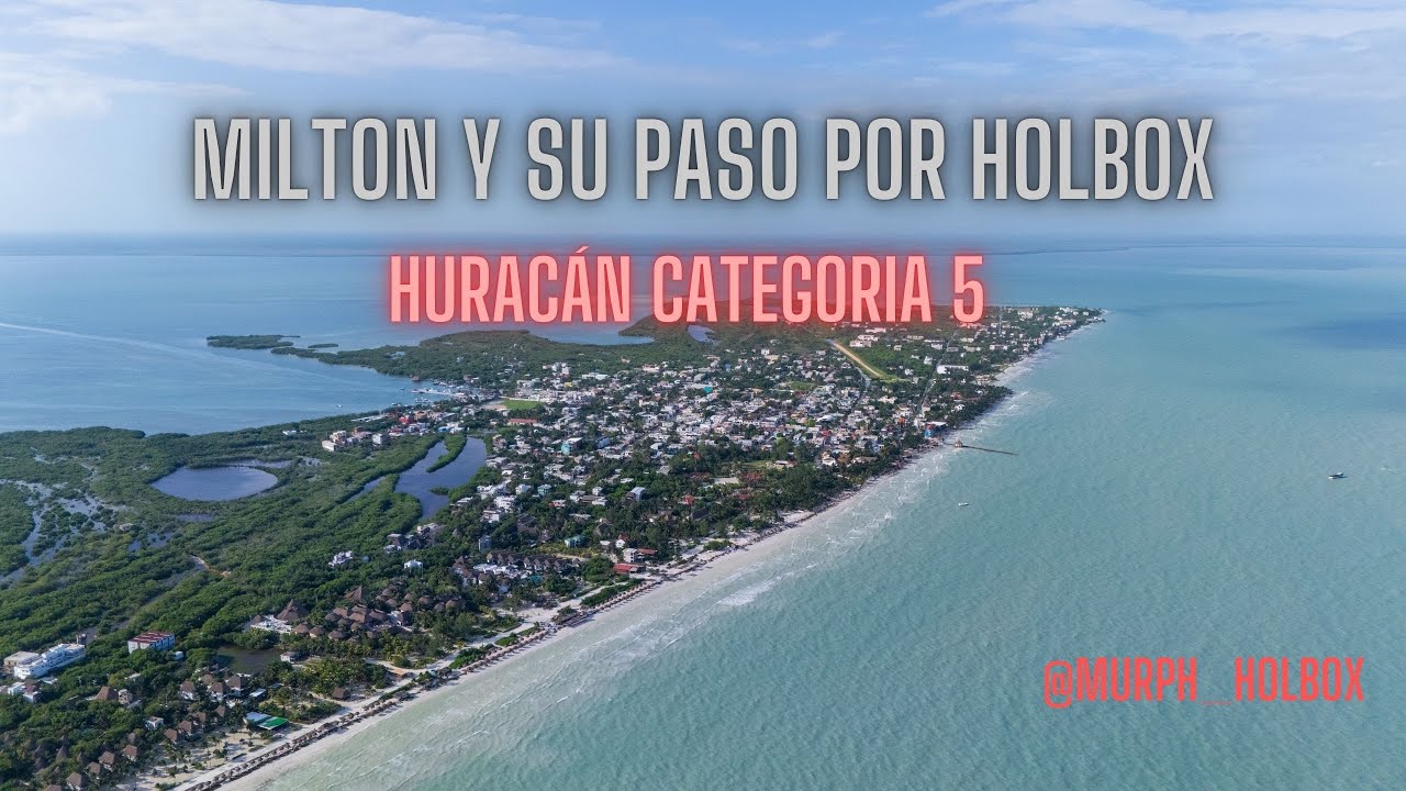 Nos evacuan de la isla / Huracán Milton y su paso por Holbox - YouTube