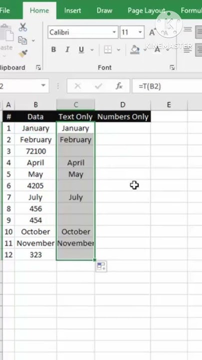 How to Separate Text and Numbers in Separate Columns in Excel. - YouTube