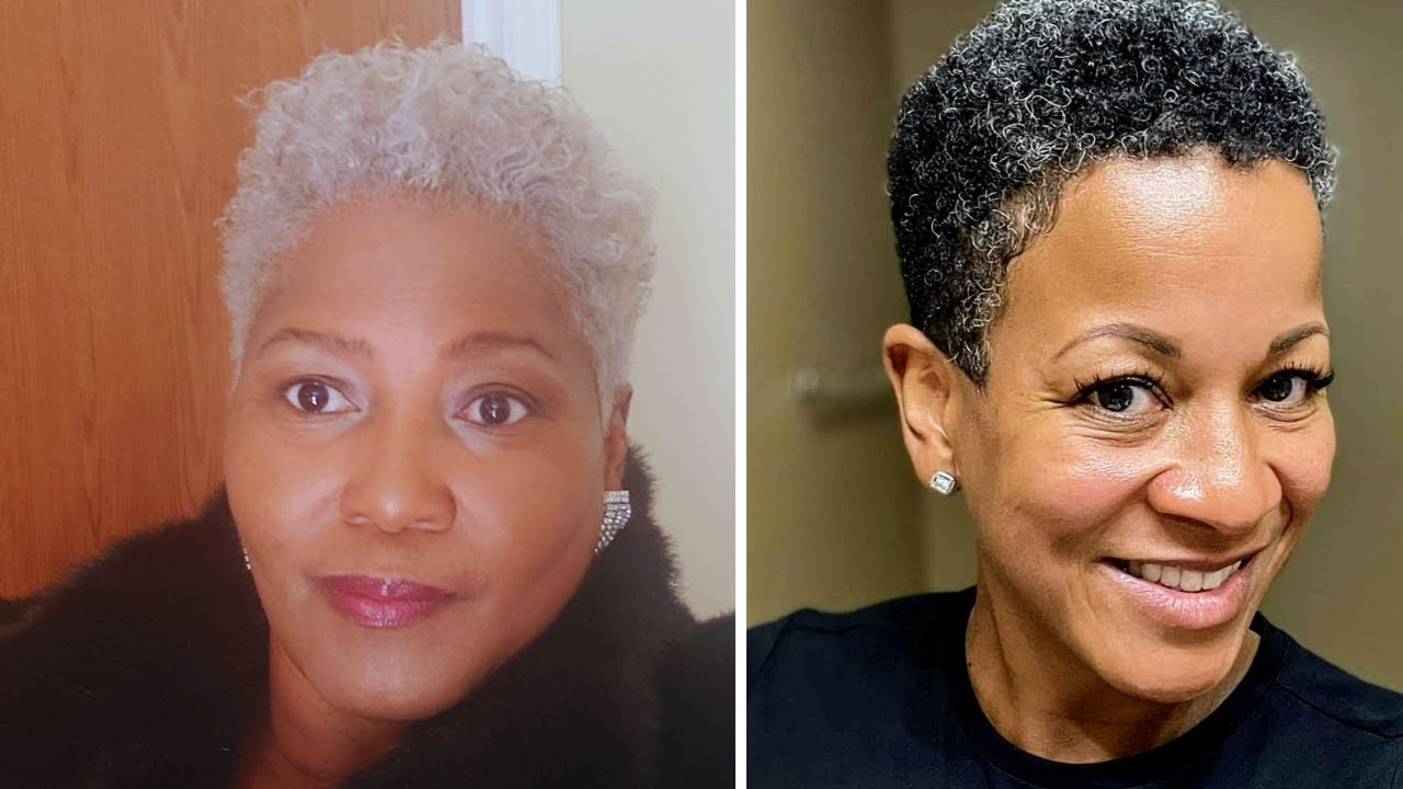 Older Women Wash and Go Easy Maintenance ShortHair #shorthaircut - YouTube
