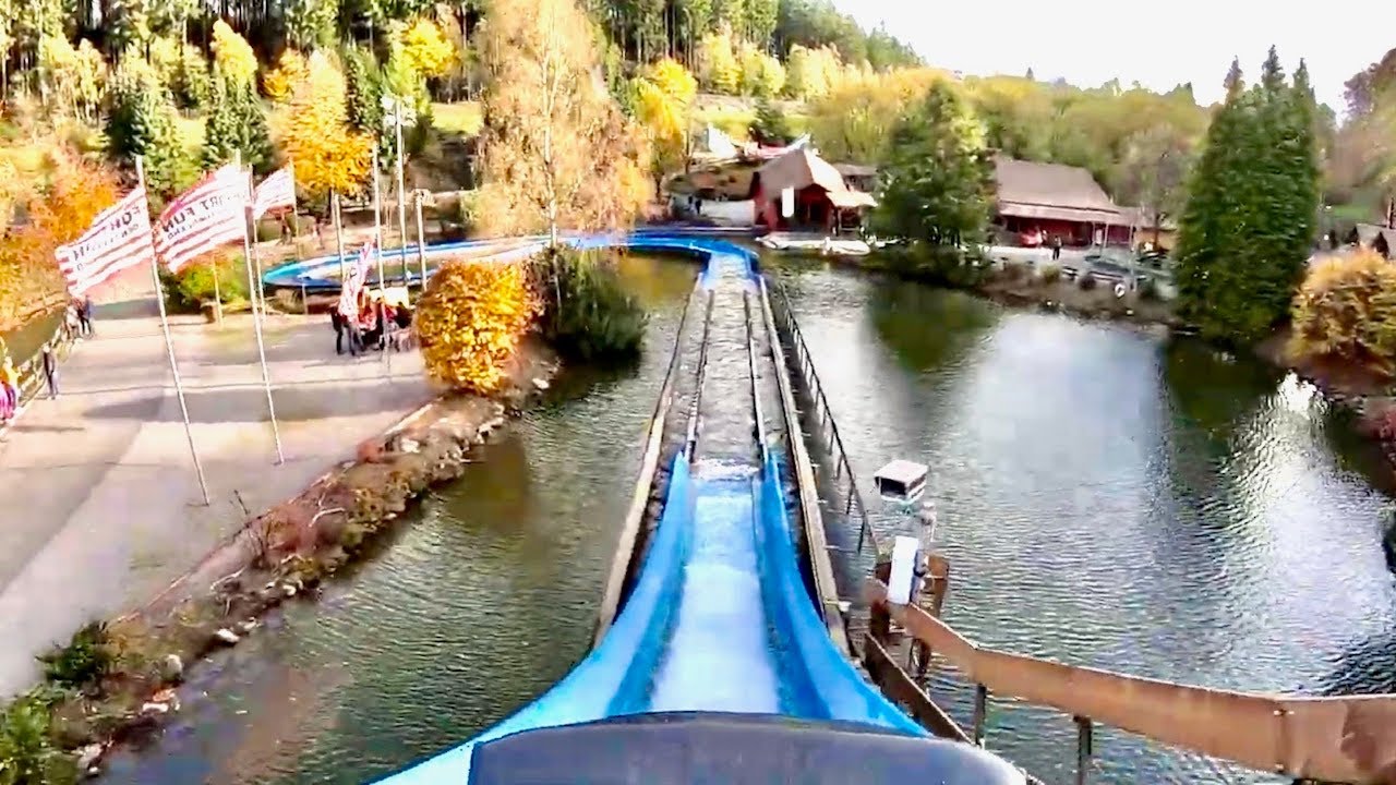 Wildwasserbahn „Wild River“ (ONRIDE) Video Fort Fun Abenteuerland 2019 ...