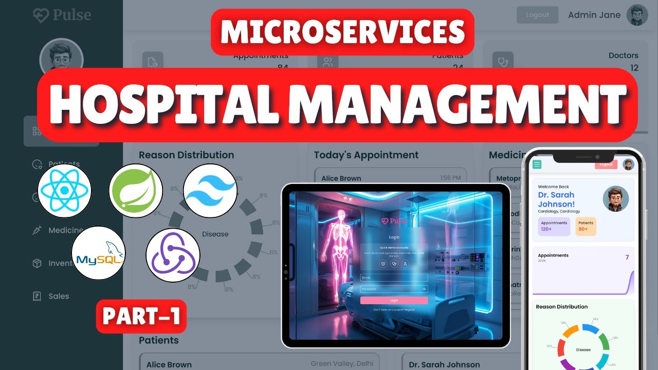 Hospital Management System using Springboot Microservices & React - YouTube