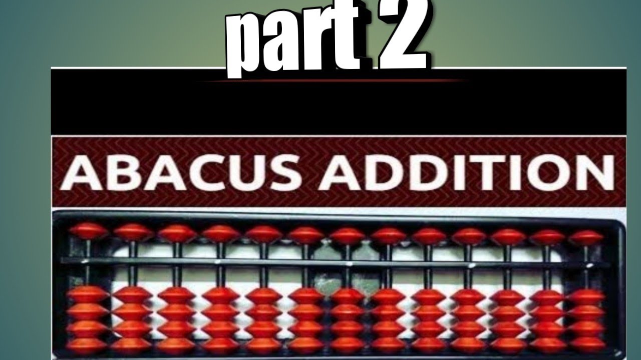 Abacus simple digit addition sums(part 2) - YouTube