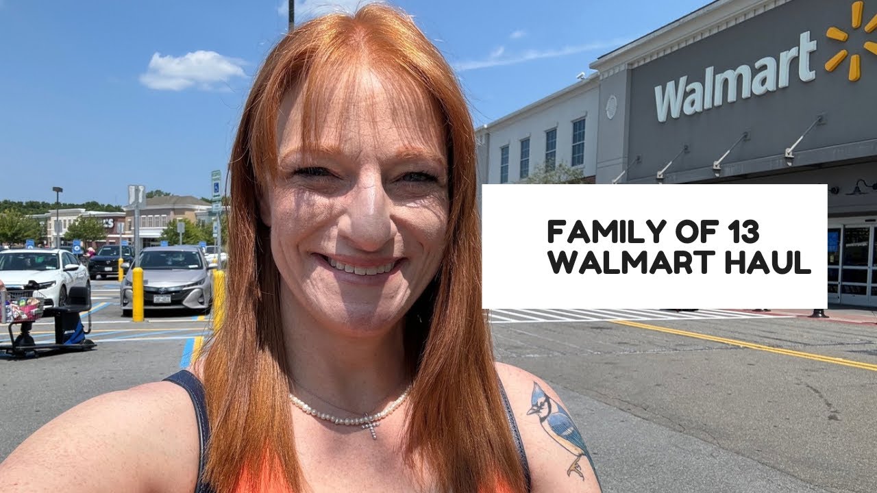 FAMILY OF 13 WALMART HAUL - YouTube