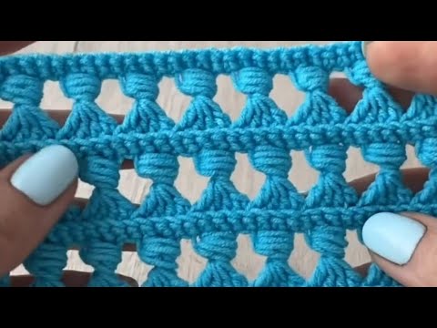 Super easy crochet knitting- Muhteşem Kolay Tığ İşi Örgü Modeli/ Modelo de tejido de crochet