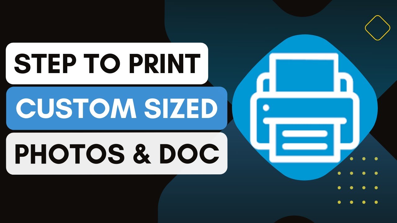 How To Use The Hp Smart App To Print Custom-Sized Photos Or Documents ...