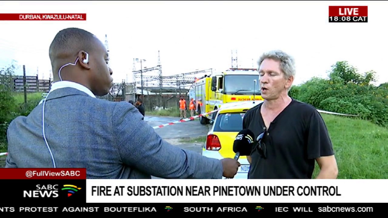 Fire at substation near Pinetown under control - YouTube