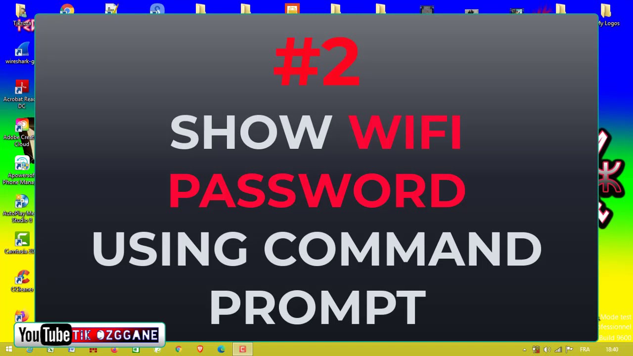 How To Show WiFi Password On Your Computer Made By Tikrizza YouTube How To Show WiFi Password On Your Computer Made By Tikrizza YouTube