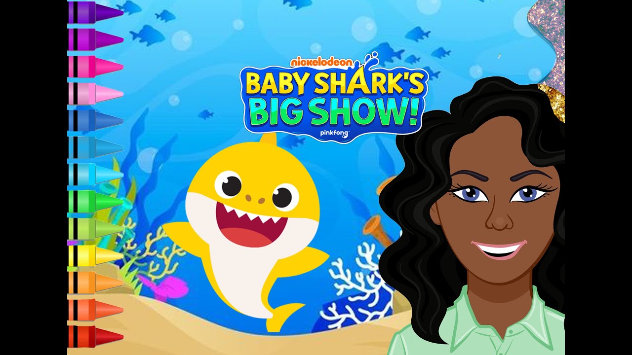 COLORING BABY SHARK BIG SHOW COLORING PAGE 🦈 | ART ACTIVITY FOR KIDS ...