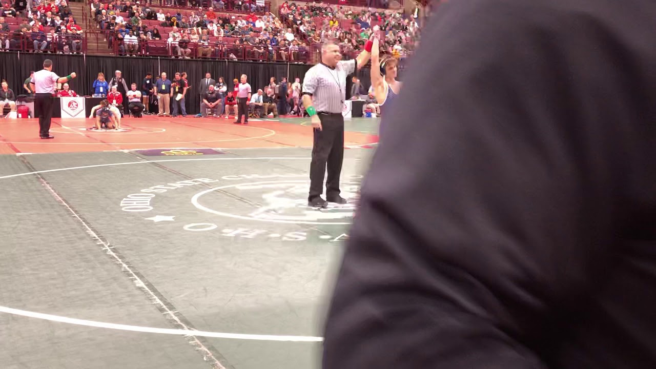 160 lbs 5th Place Ethan Pappas, Steubenville vs Zach Dunn, Goshen - YouTube