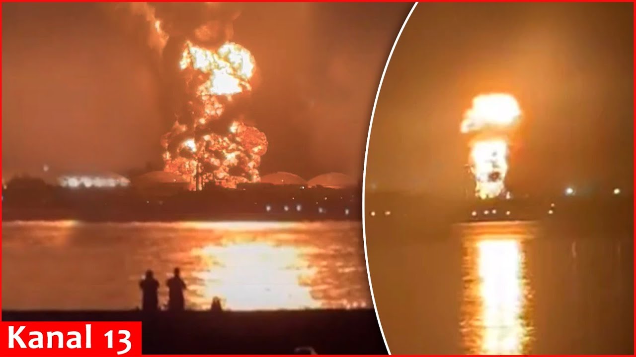 Ukrainian drones hit one of largest oil refineries in Crimea - massive ...