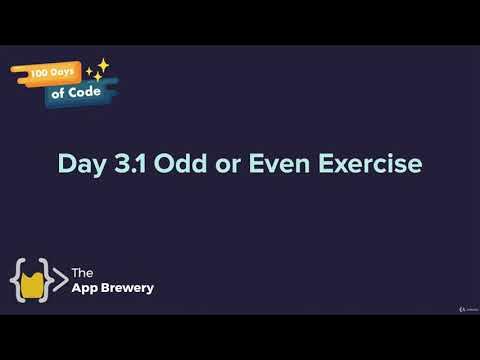 [Interactive Coding Exercise] Odd or Even Introducing the Modulo | The Complete Python Pro ...