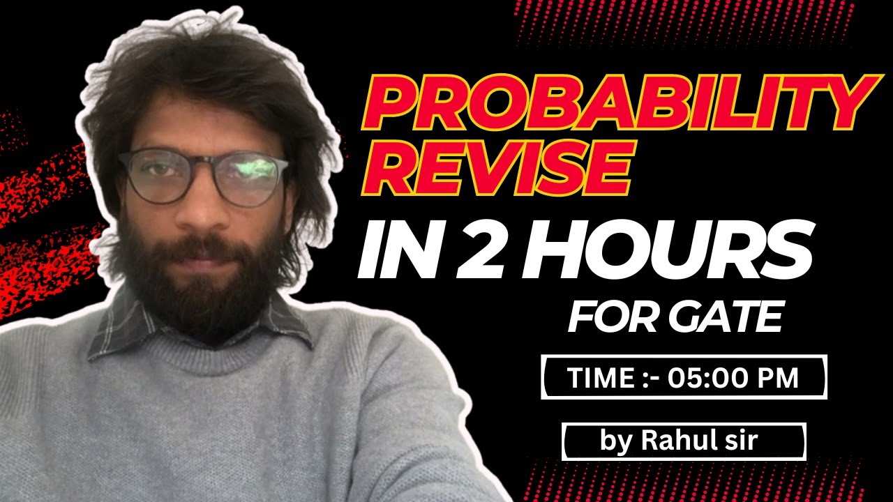 Probability revise in 2 hours for gate | Rahul sir - YouTube