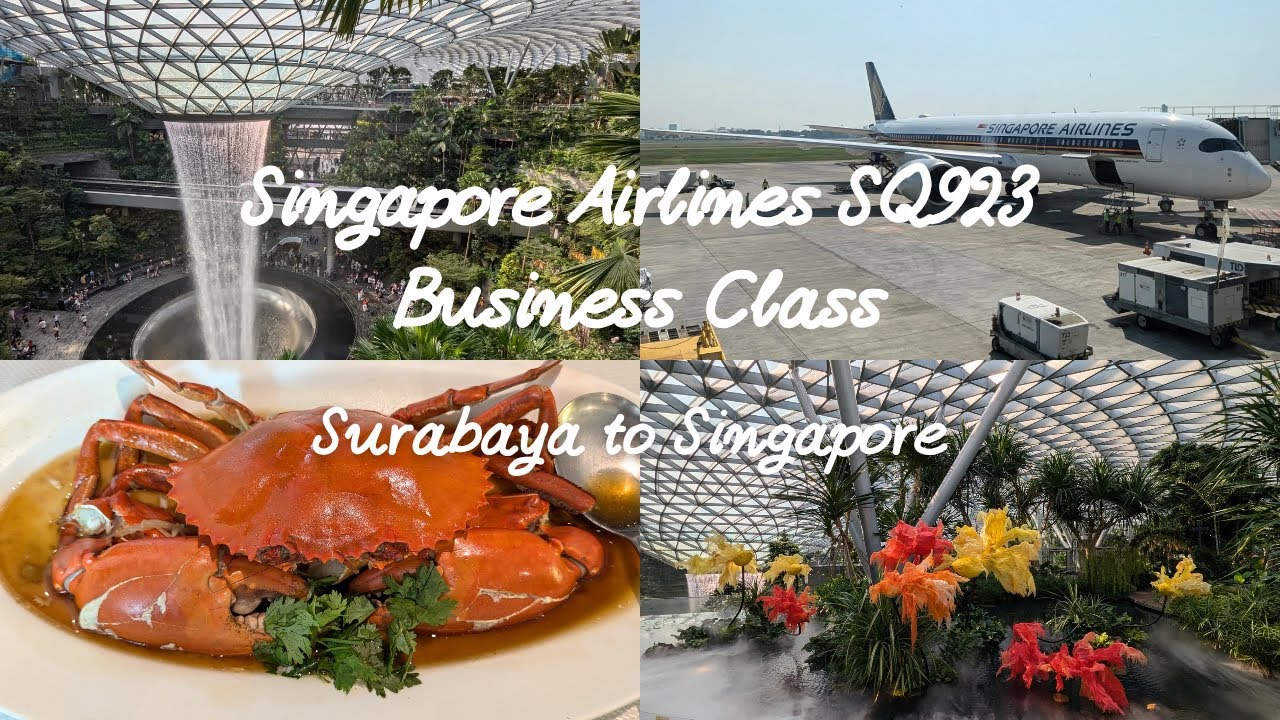 Singapore Airlines SQ923 Business Class Surabaya-Singapore |Jewel ...