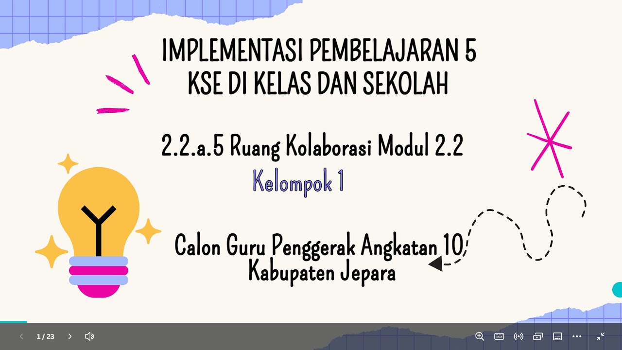 Tugas Rukol Modul 2 2 implementasi pembelajaran 5 kse di kelas dan ...