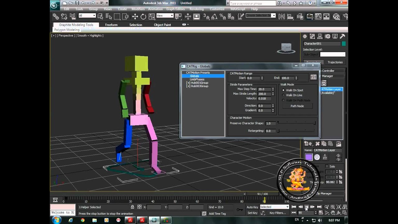 Cat Object Animation - 3ds max - YouTube