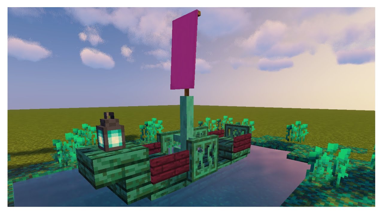 Simple Nether Boat Tutorial #Shorts - YouTube