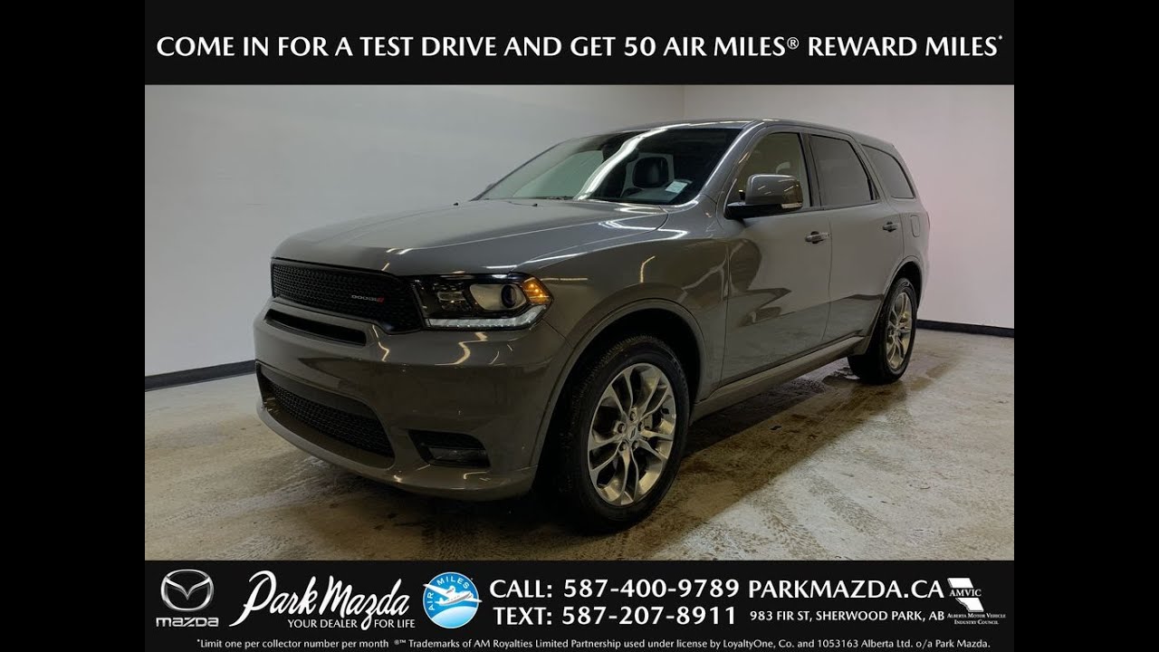 GREY 2019 Dodge Durango GT Review - Park Mazda - YouTube
