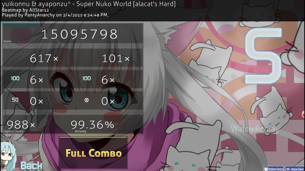 Osu! - yuikonnu & ayaponzu* - Super Nuko World [alacat's Hard] - YouTube