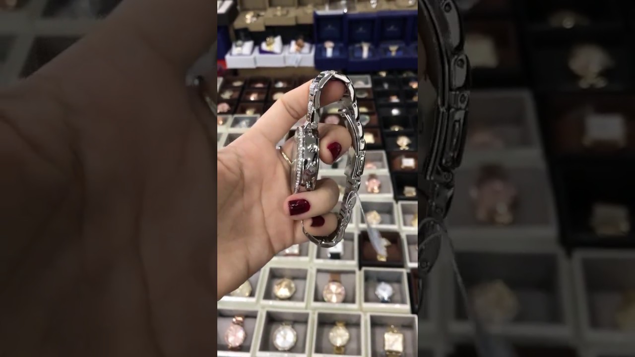 MICHAEL KORS Sawyer Silver Crystal Pave Dial Stainless Steel Ladies ...