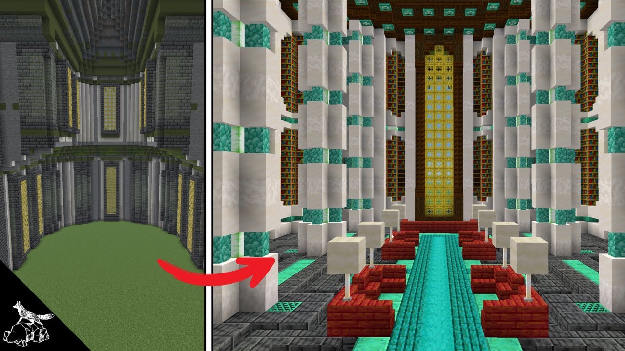 How to Build the Interior of a Minecraft Mega Build - YouTube