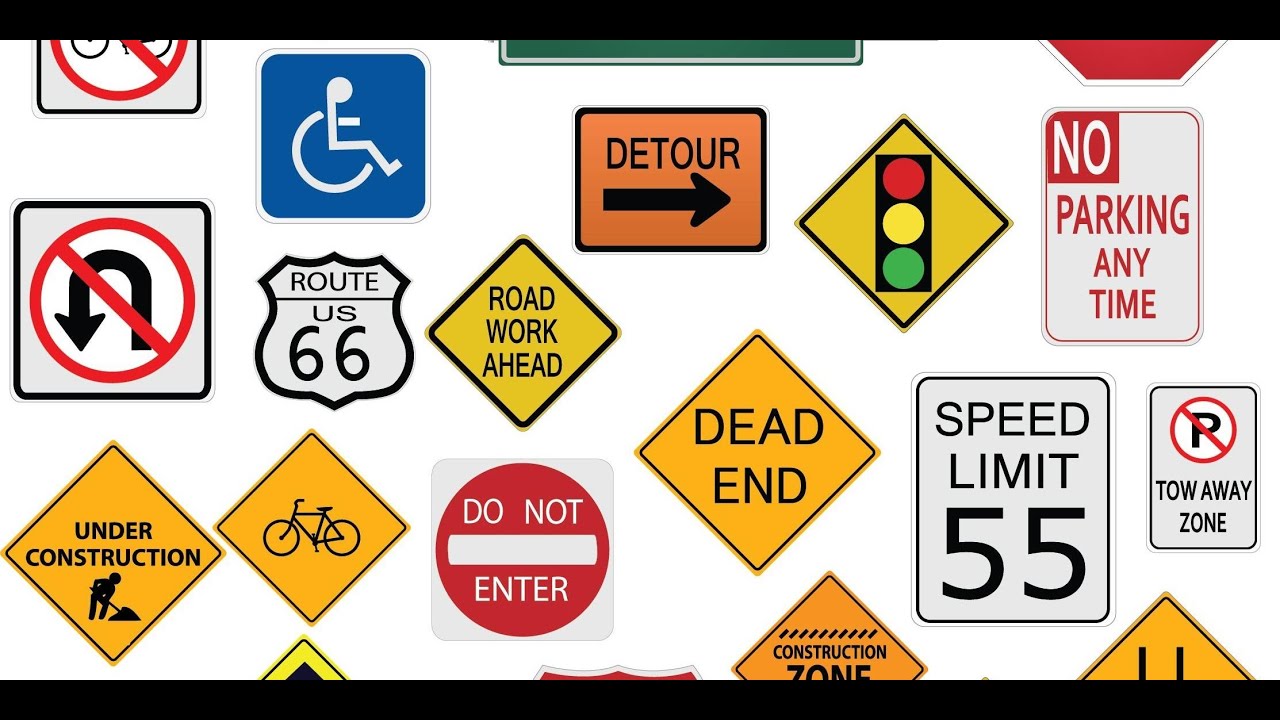 40 Important Traffic Signs You Should Know | Traffic Sign Guide - YouTube