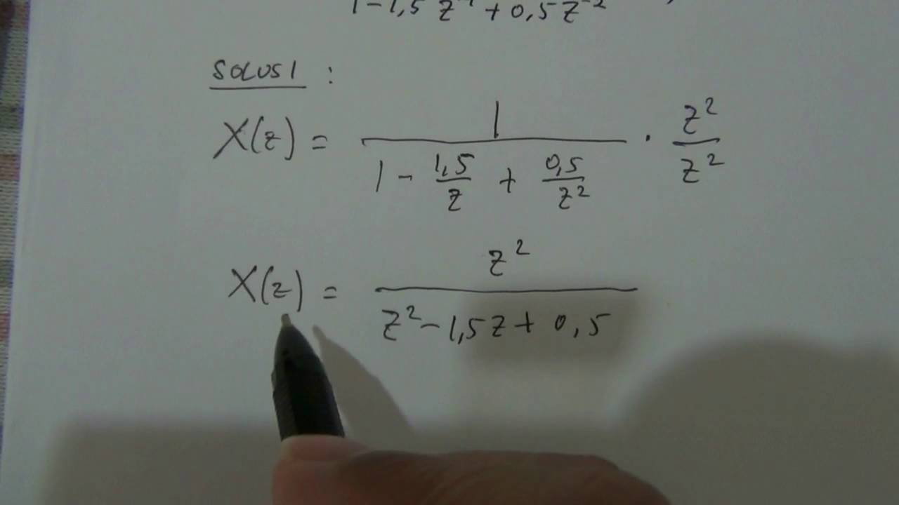 Lecture Notes Calculus III Week 02(II) Invers Transformasi Z - YouTube