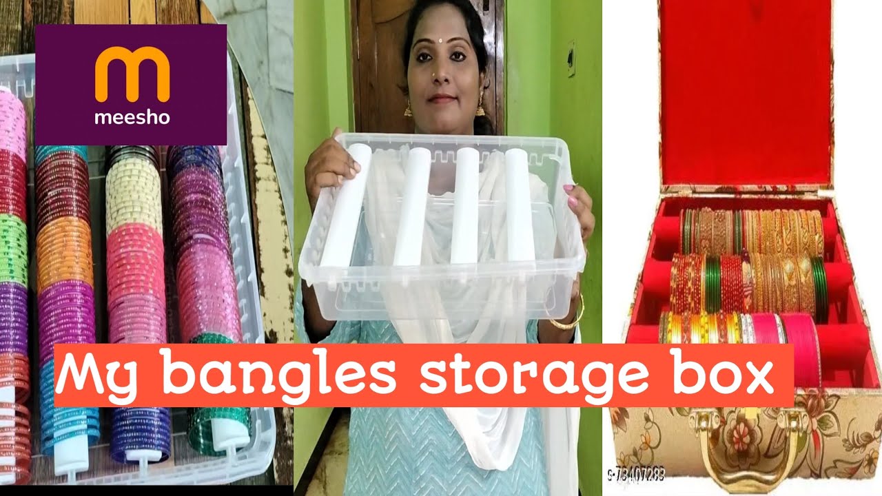 My bangles storage box wooden bangles storage box/meesho bangles ...