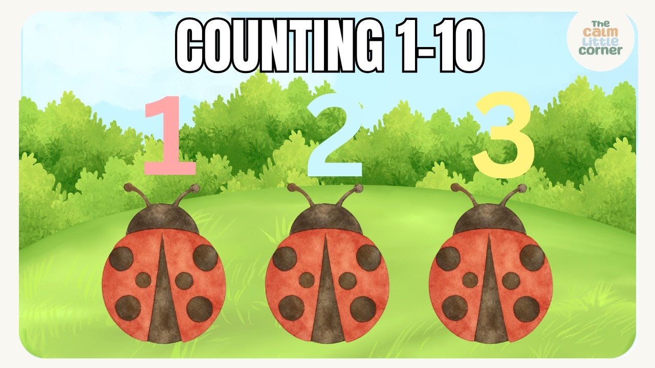 Count Ladybugs 1 to 10 🐞 | Counting for Toddlers | Learn Numbers for ...