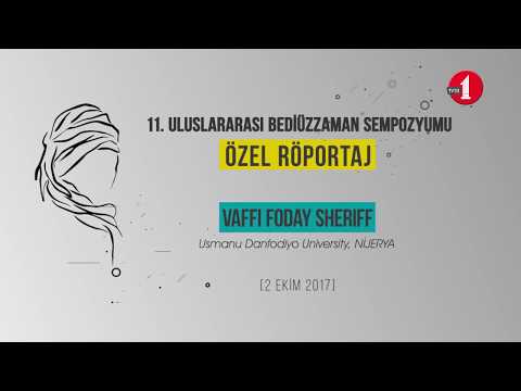 Vaffi Foday Sheriff 11. Uluslararası Bediüzzaman Sempozyumu izlenimlerini TV111'e anlattı.