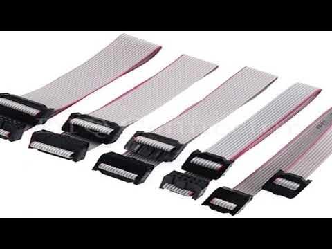 2pcs 2.54mm Pitch FC 6/8/10/12/14/16/18/20/24/26/30/34/40/50/60/64 Pin Gray Flat Ribbon Data ...