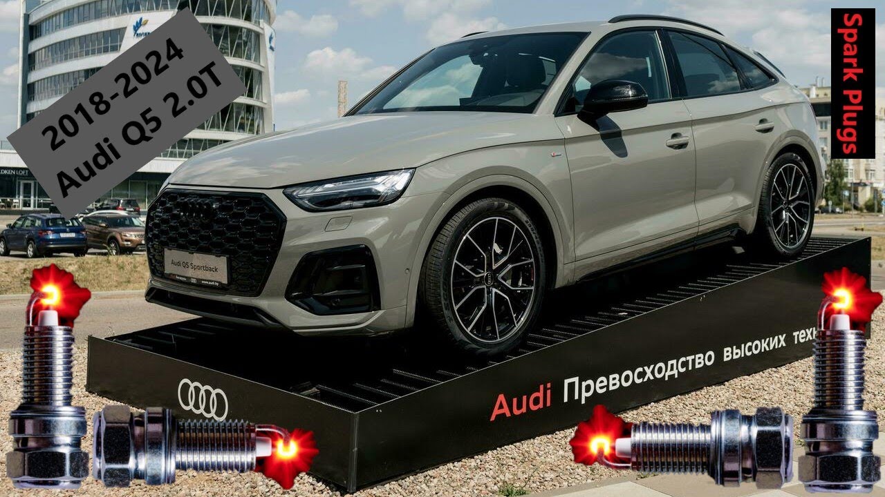 2018-2024 Audi Q5 Spark Plugs 2.0T Tube Ignition Coils Replacement ...