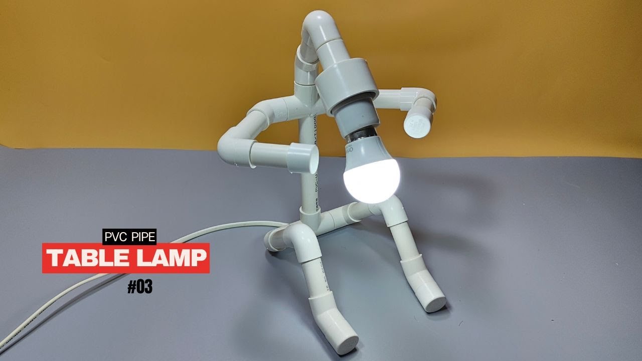 EASY DIY PVC PIPE TABLE LAMP IDEAS : HUMAN FIGURE SHAPED TABLE LAMP ...