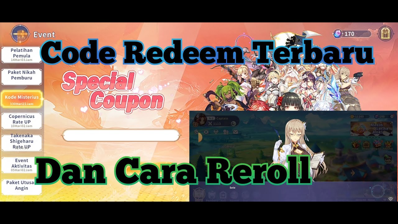 CARA REROLL DESTINY GIRL SEA || 13 GIFT REDEEM CODE TERBARU DESTINY ...