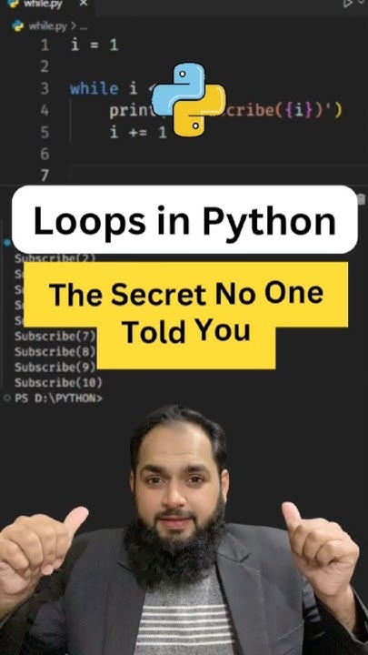 The secret no one told you ever about the Python Loop #python #coding #shorts - YouTube