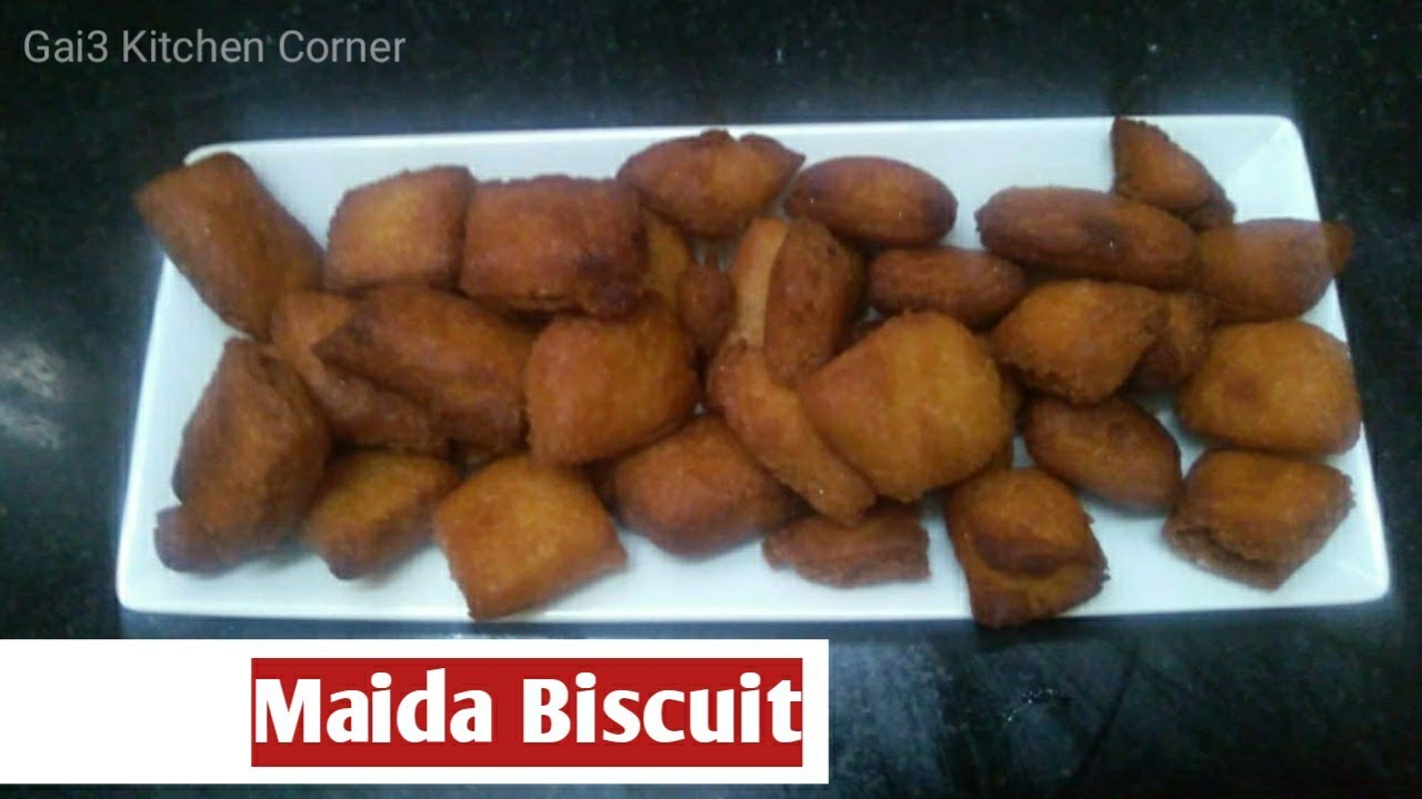 How to make Maida Biscuit Recipe in Tamil | Sweet Maida Biscuits ...