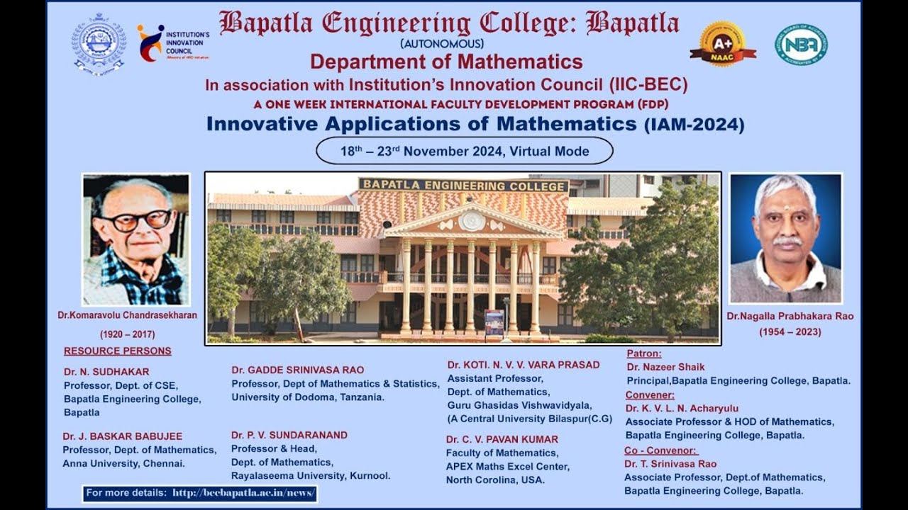 Day 3 | Innovative Applications of Mathematics (IAM) - 2024 | 20-11/ ...