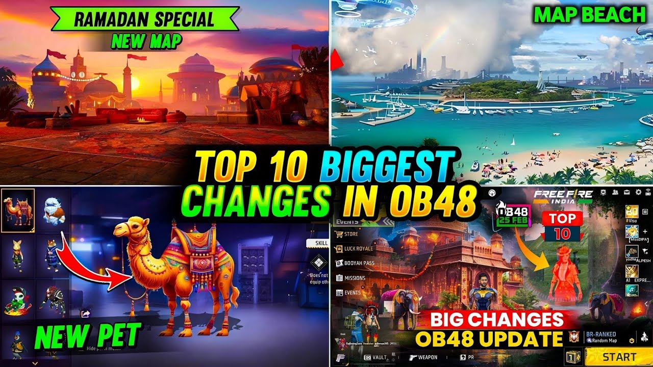 OB48 UPDATE TOP CHANGES 🤯🔥l FREE FIRE NEW EVENT l FF NEW EVENT l OB48 ...