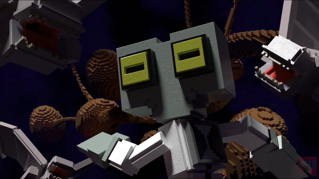 I recreated the BEST Ben 10 scene in voxel animation (voxel stopmotion ...