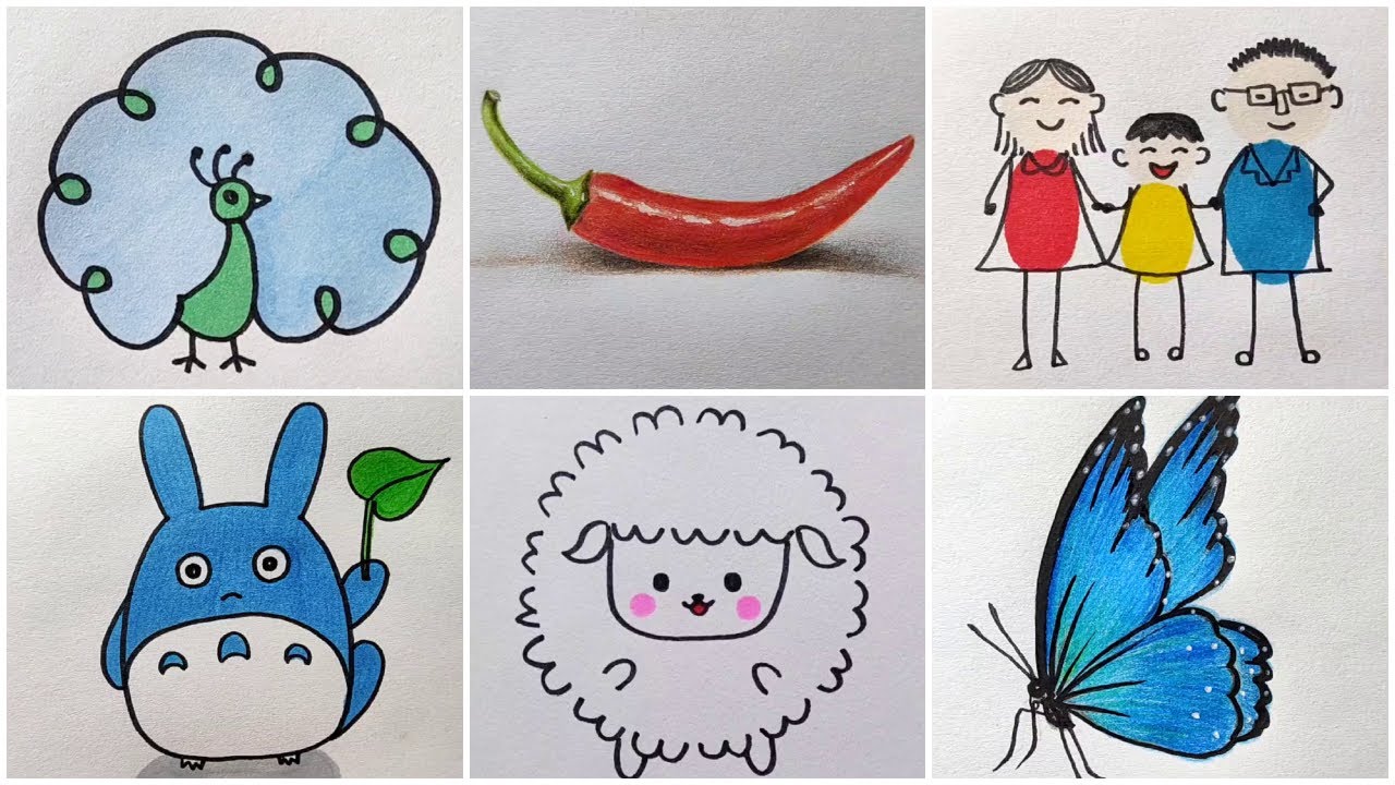 Easy & Simple Drawing Ideas Beginners Should Try | Simple Drawing Ideas ...