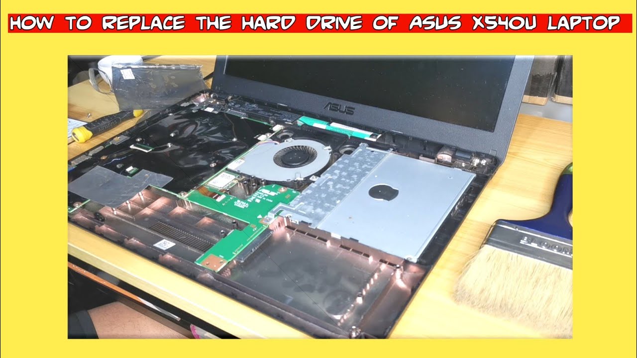 How to replace a laptop hard drive/ Asus X540U laptop - YouTube