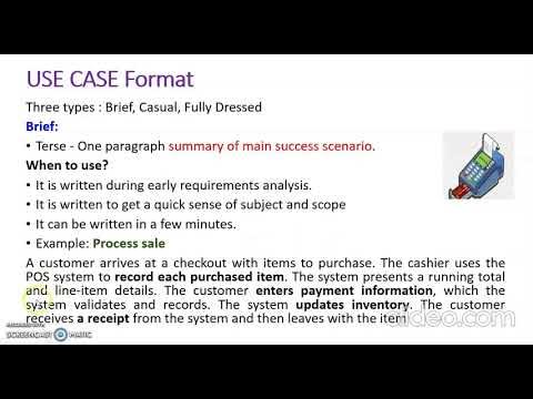 Use case format in OOAD - YouTube